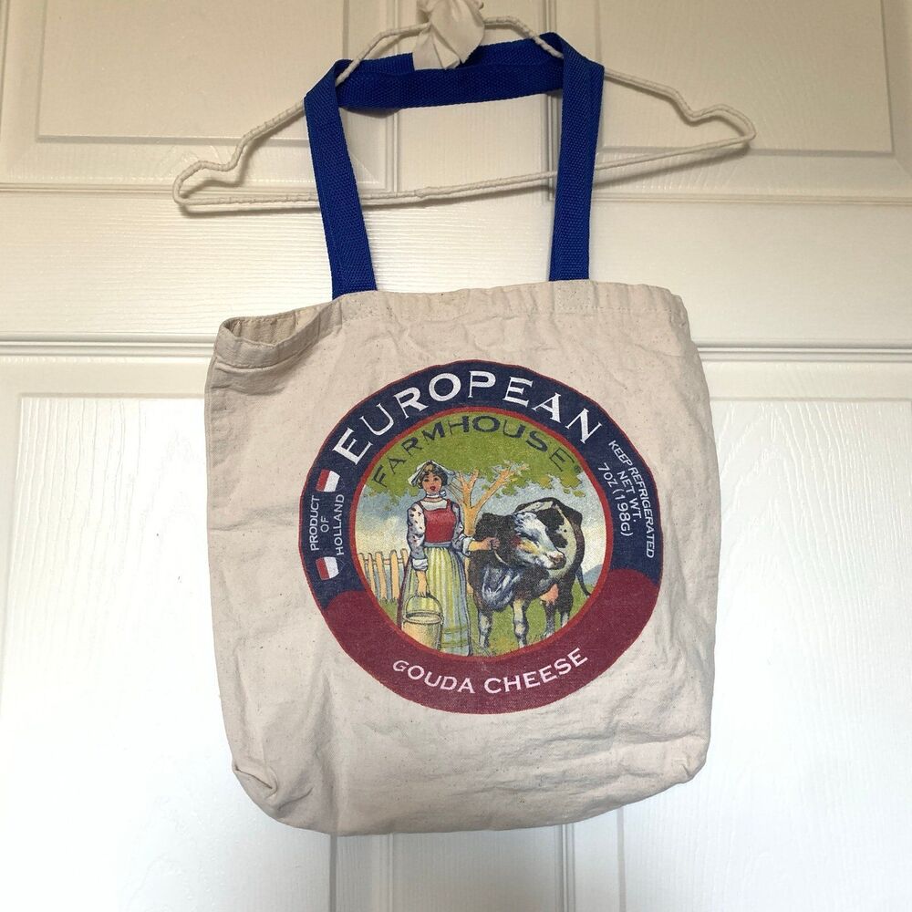 European Farmhouse Tote Bag - Gouda Cheese - Gem